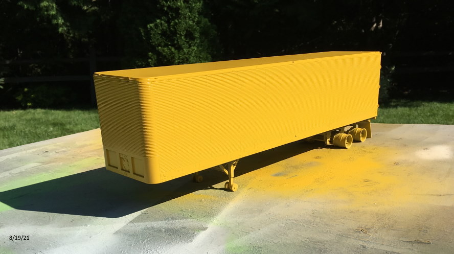 Photo: Yellow trailer ready for 2nd color 8 19 21 | What's on the bench ...