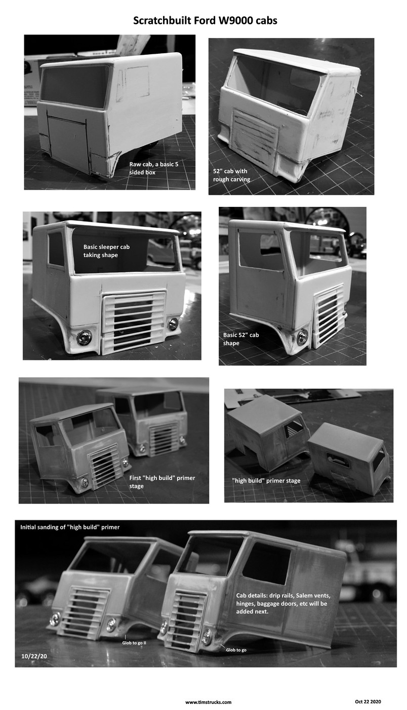 Photo: Ford W9000 cab progress 102220 bw | What's on the bench recently ...