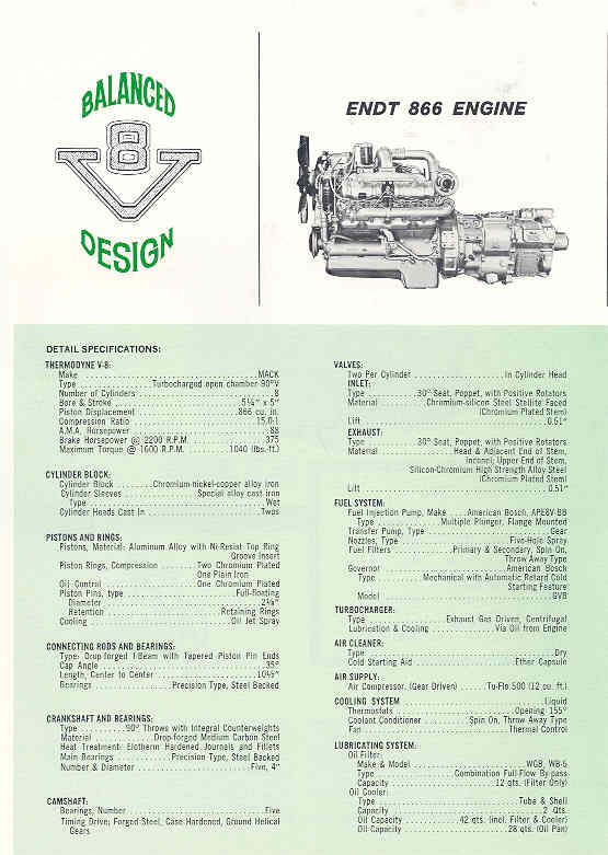 Photo: Mack ENDT 866 Engine and gearbox 02 | Mack Engines Spec-sheets ...