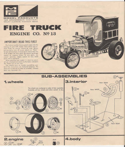 MPC Fire Truck Engine Co. No. 13 #613-150 album | DRASTIC PLASTICS ...