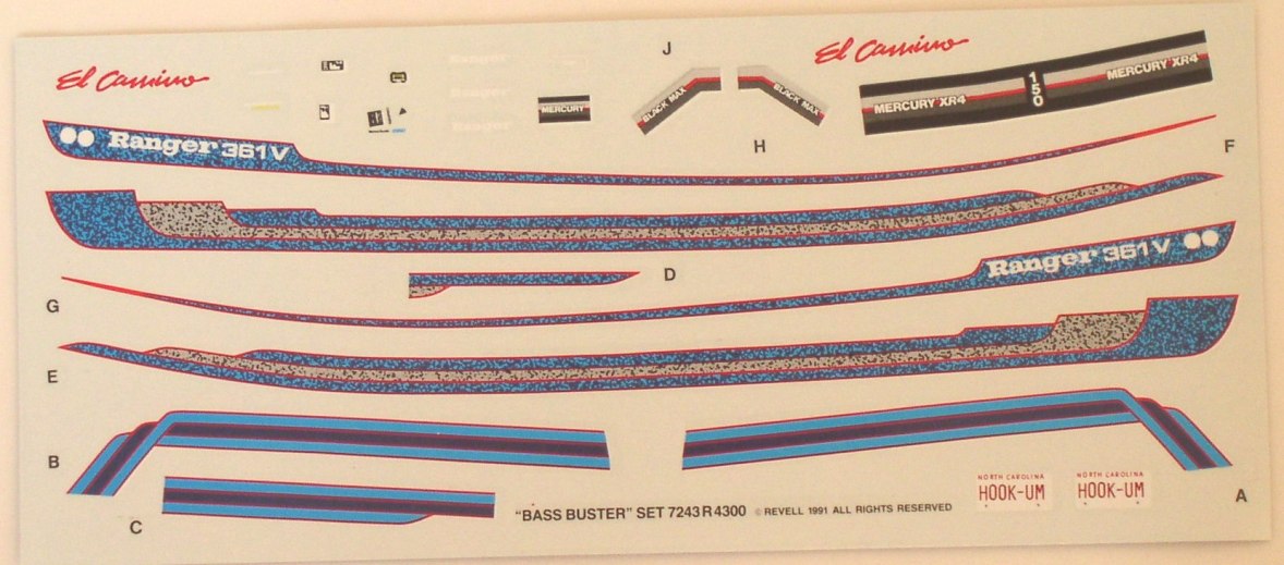 Photo: Bass Buster decals | REVELL Bass Busters Set #7243 album ...