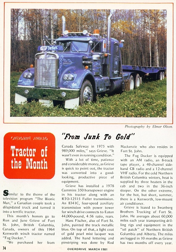 03 Overdrive Magazine March 1981 album | Dutch Model Truck Club | Fotki ...