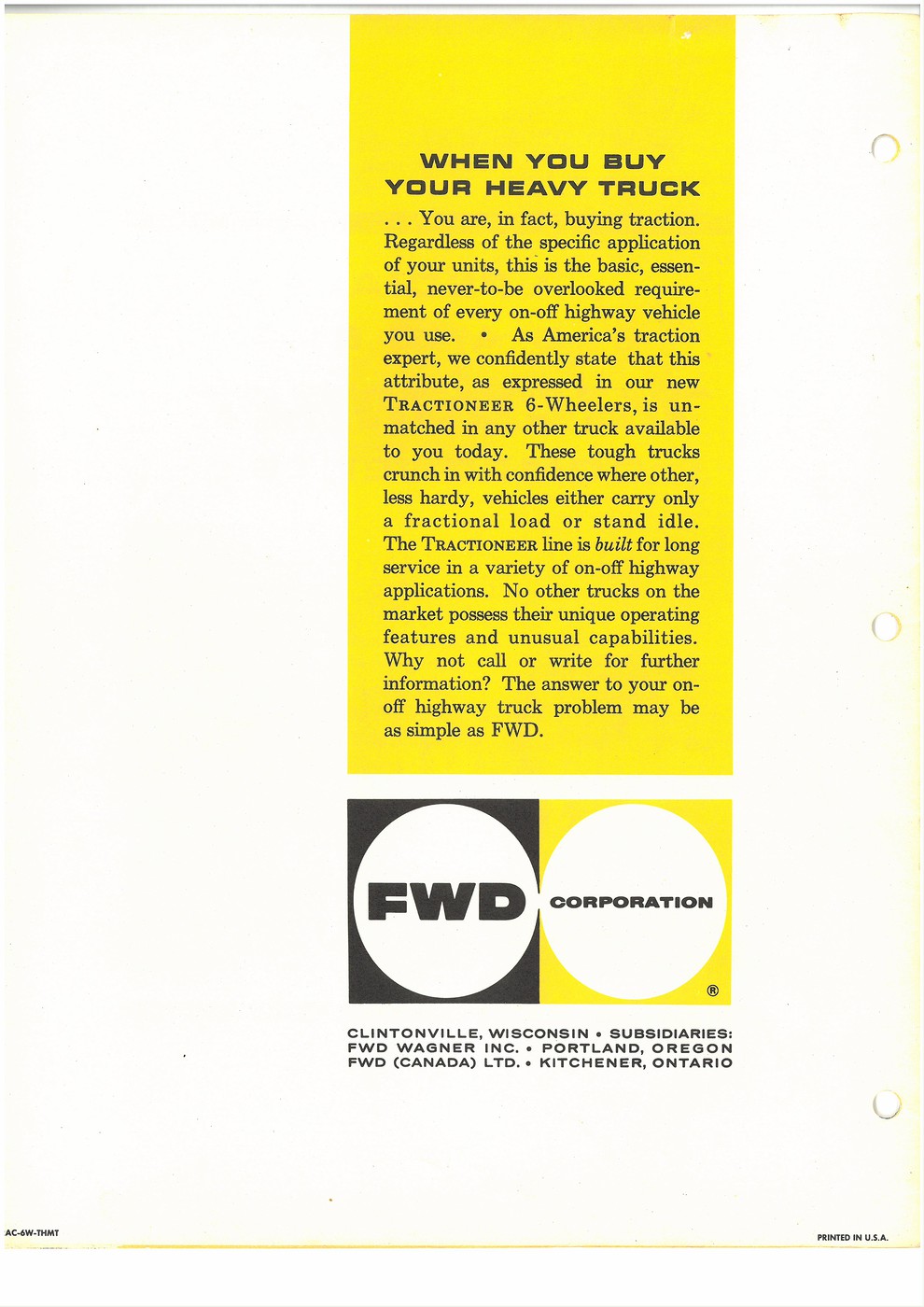 Photo: FWD Tractioneer 6-wheelers l | FWD Tractioneer 6-Wheelers album ...