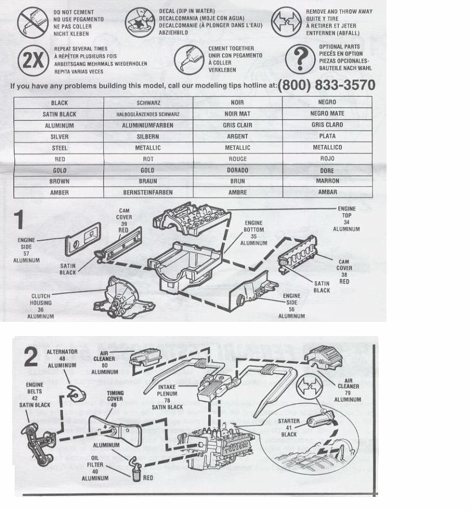 Photo: Sheet 2 | MONOGRAM Ferrari Testarossa 512 TR #2435 album ...