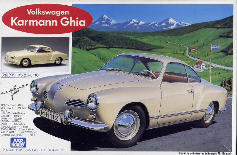 Photo: 1963 Volkswagen Karmann Ghia Box 1 | MR. HOBBY Volkwagen Karmann ...