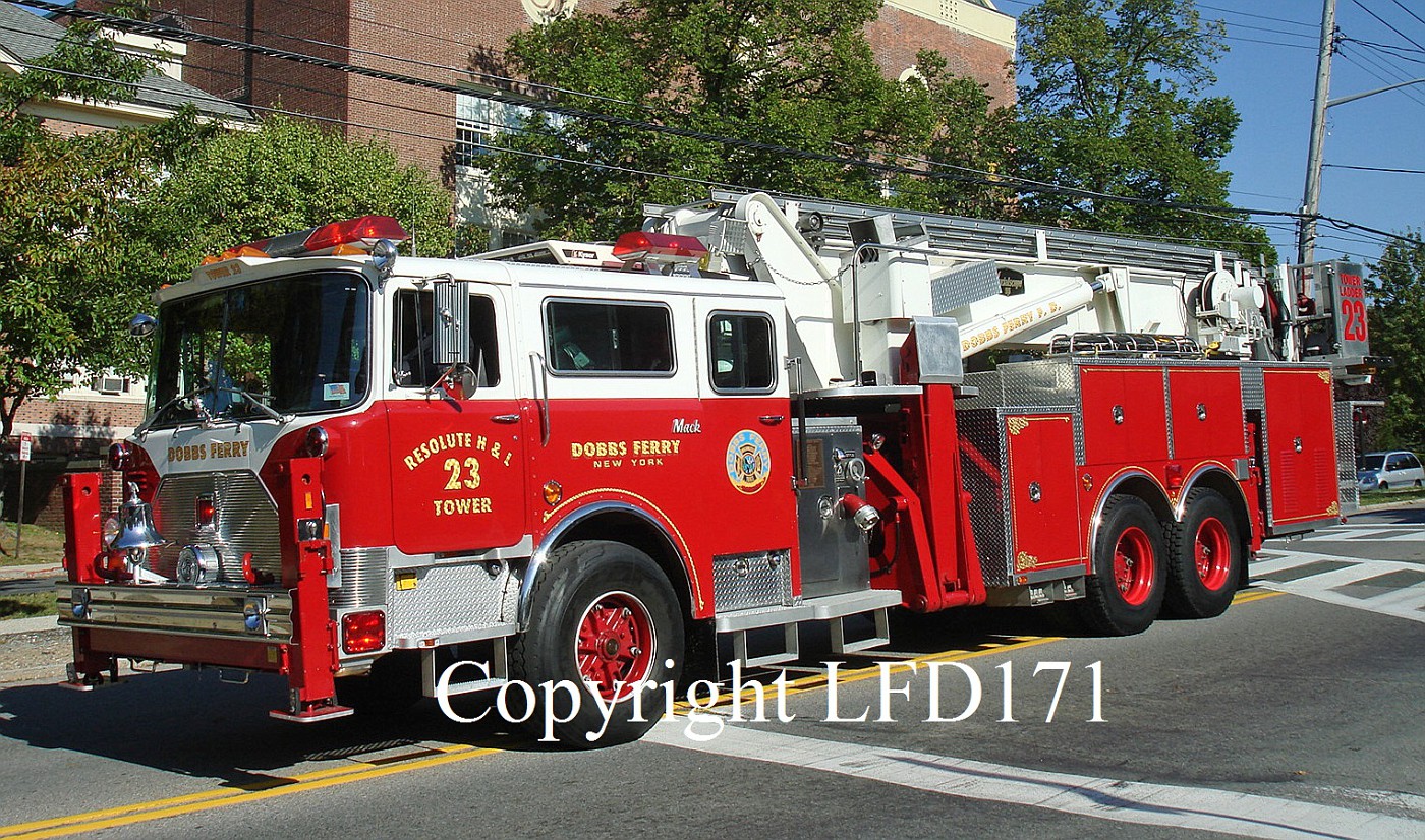 Photo: Tower Ladder 23 - RETIRED | Dobbs Ferry album | Westchester ...