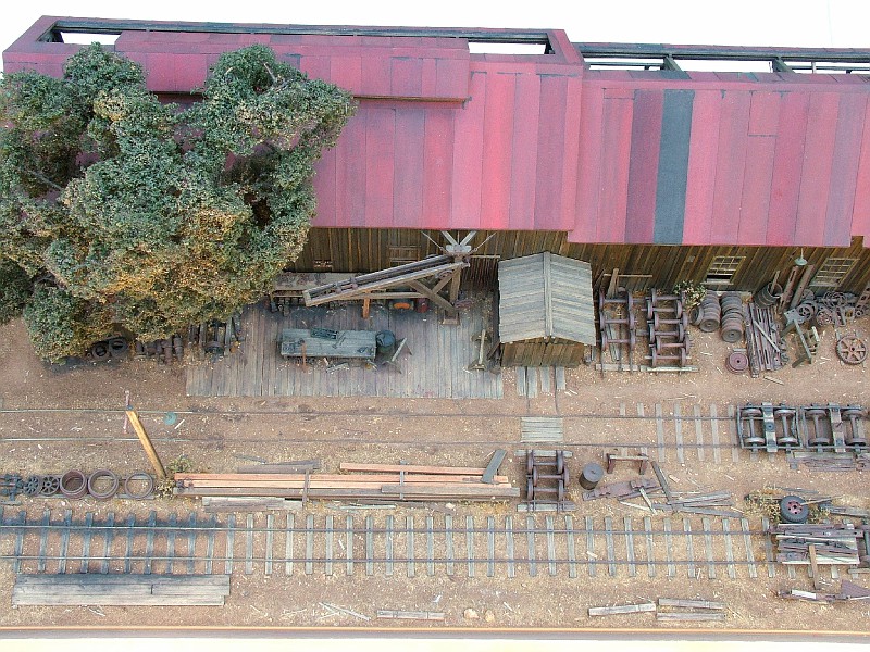 Doane Valley shops, logging railroad repair shop diorama album | Chuck ...