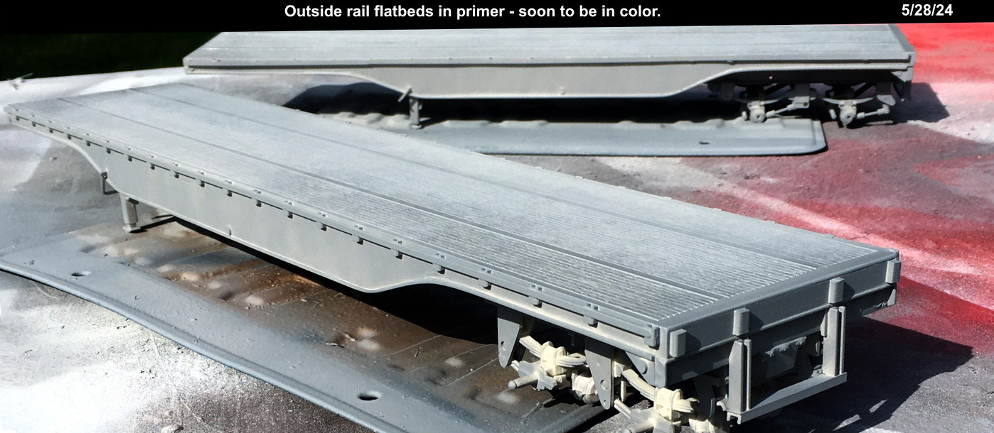Photo: IMG 9300 two outside rail flatbeds in primer 5 28 24 | Outside ...