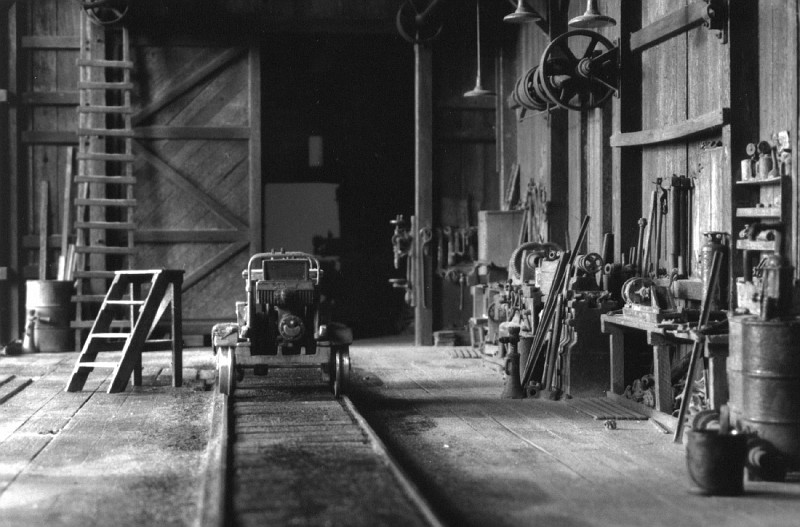 Photo: Engine house pic | Doane Valley shops, logging railroad repair ...