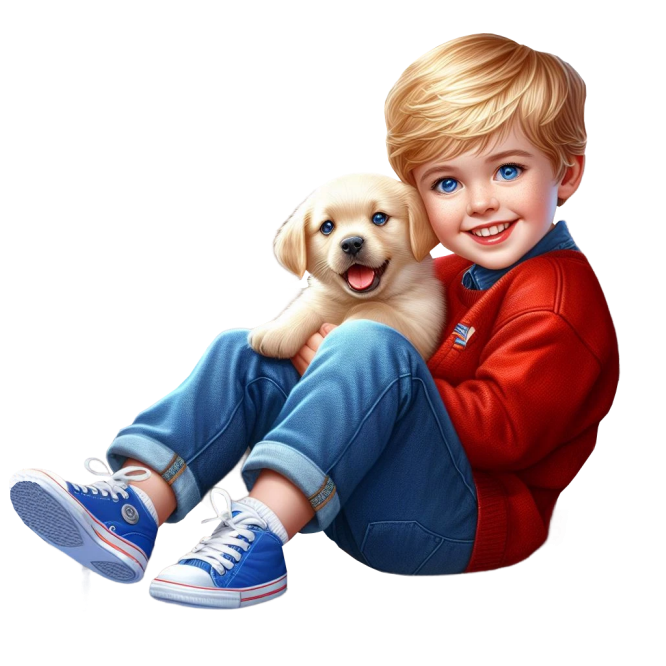 Photo: CUDDLING WITH MY BEST FRIEND AI CREATIONS BG (1) | Brenda AI Creations album | Jossie ...