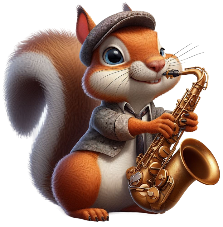 Photo: SqurirrelPlayingSaxophone11 jjtaicreates | JJT album | Jossie ...